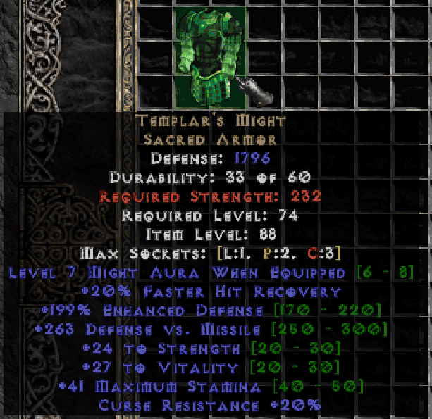 Buy Templar's Might Lv7 aura - PD2 in PROJECT DIABLO 2 Items - Offer ...
