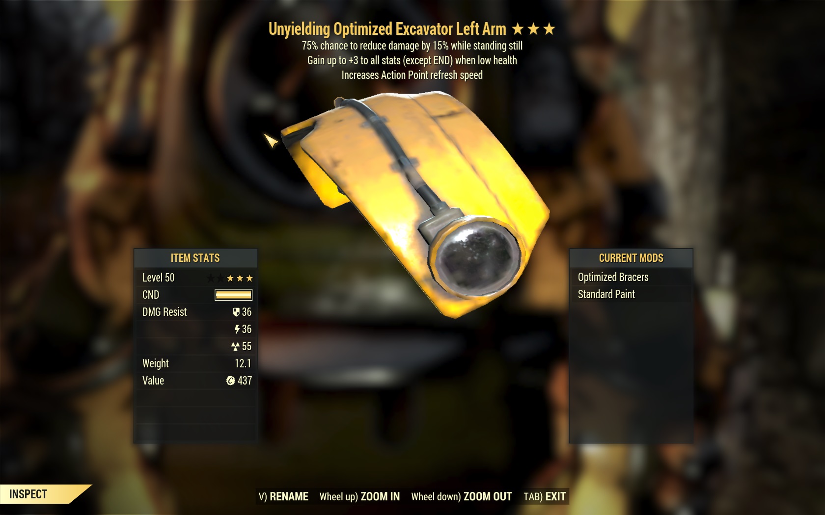 Buy Unyielding Sentinel Excavator in FALLOUT 76 Items - Offer #2517699053