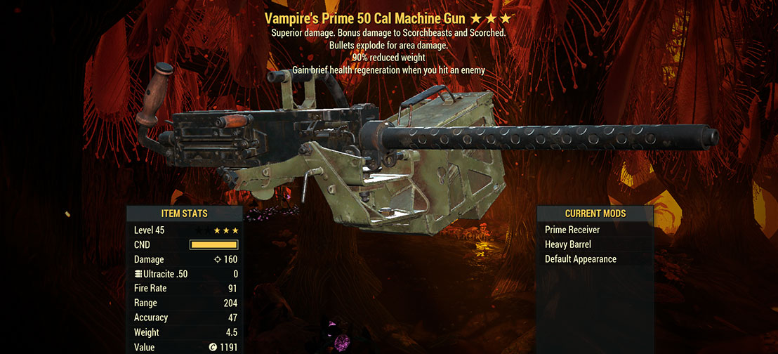 Buy Vampire's Explosive 50 Cal Mac in FALLOUT 76 Items - Offer #254852831
