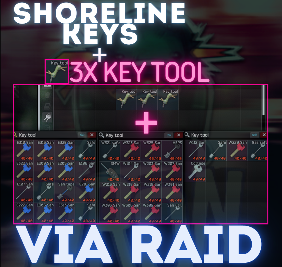 Buy NEW WIPE! SHORELINE all Keys + in ESCAPE FROM TARKOV Items - Offer ...