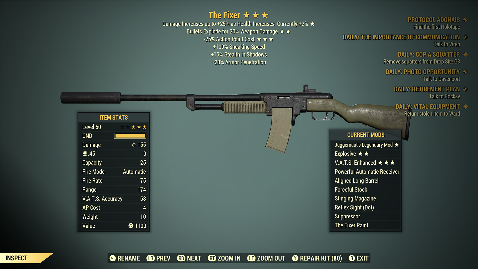 Buy [XBOX] Juggernaut's Explosive in FALLOUT 76 Items - Offer #242152451