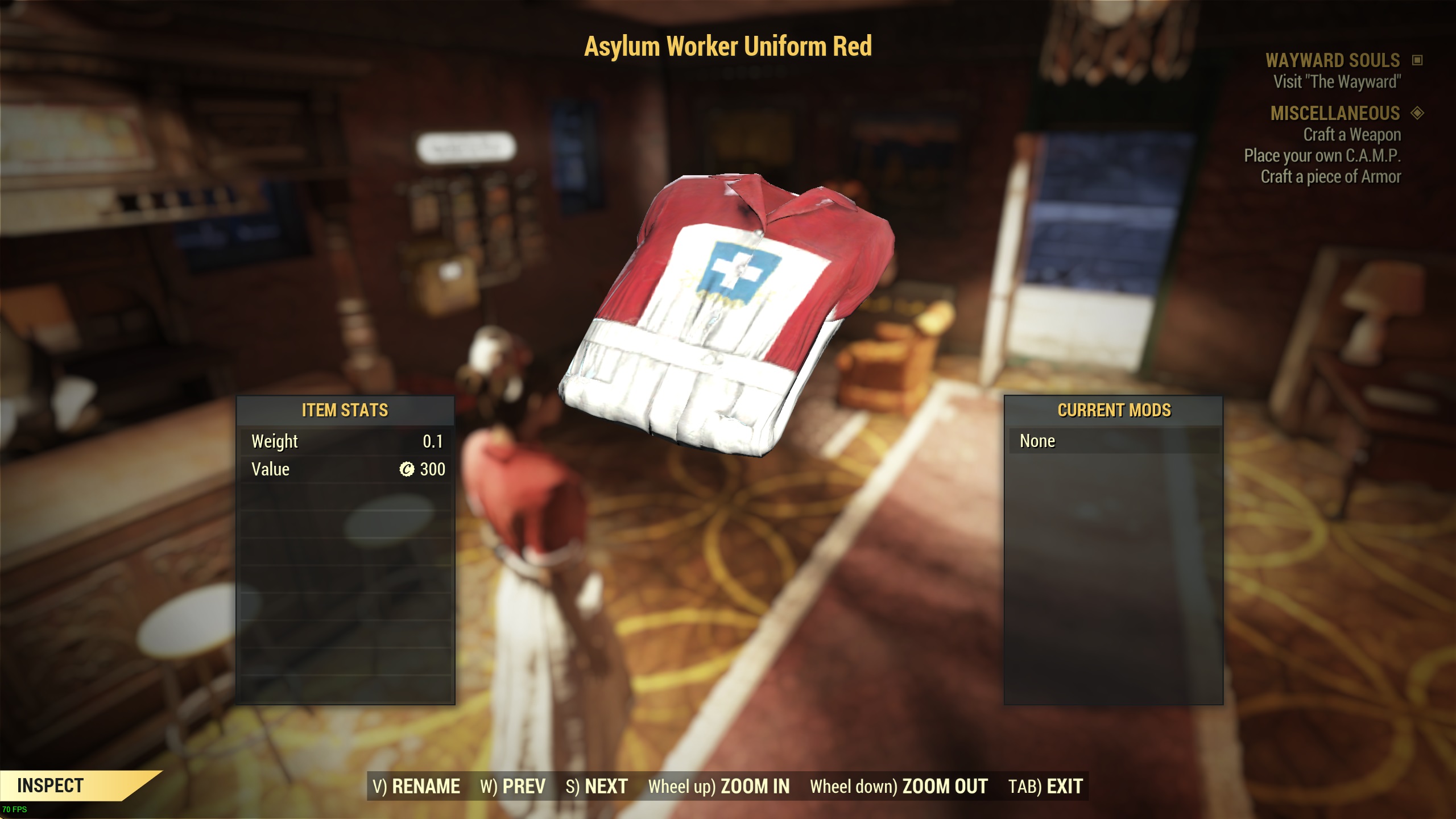 Buy Asylum Worker Uniform Red + As in FALLOUT 76 Items - Offer #2427577151