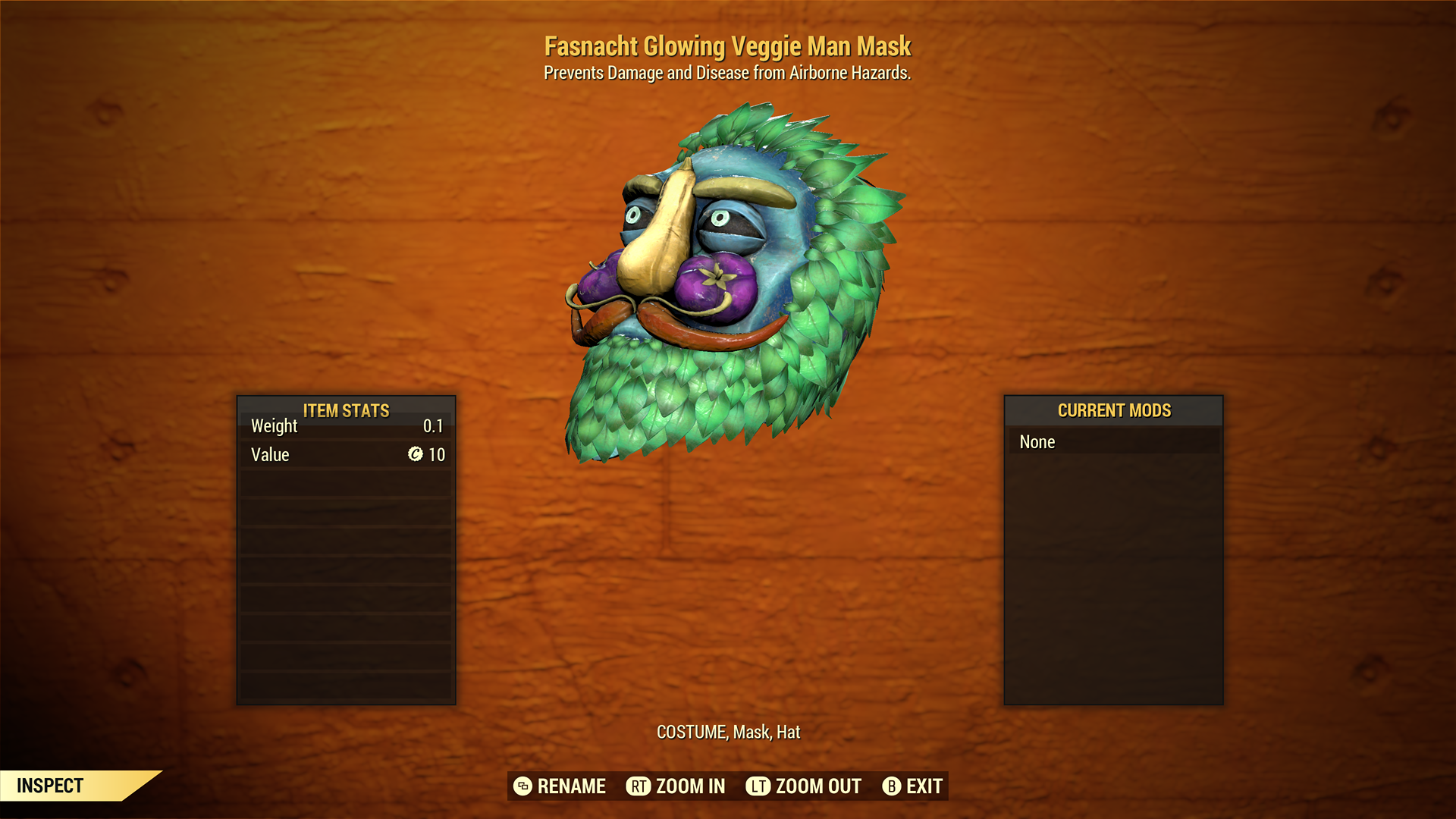 Buy [XBOX] Fasnacht Glowing Veggie in FALLOUT 76 Items - Offer #256135406