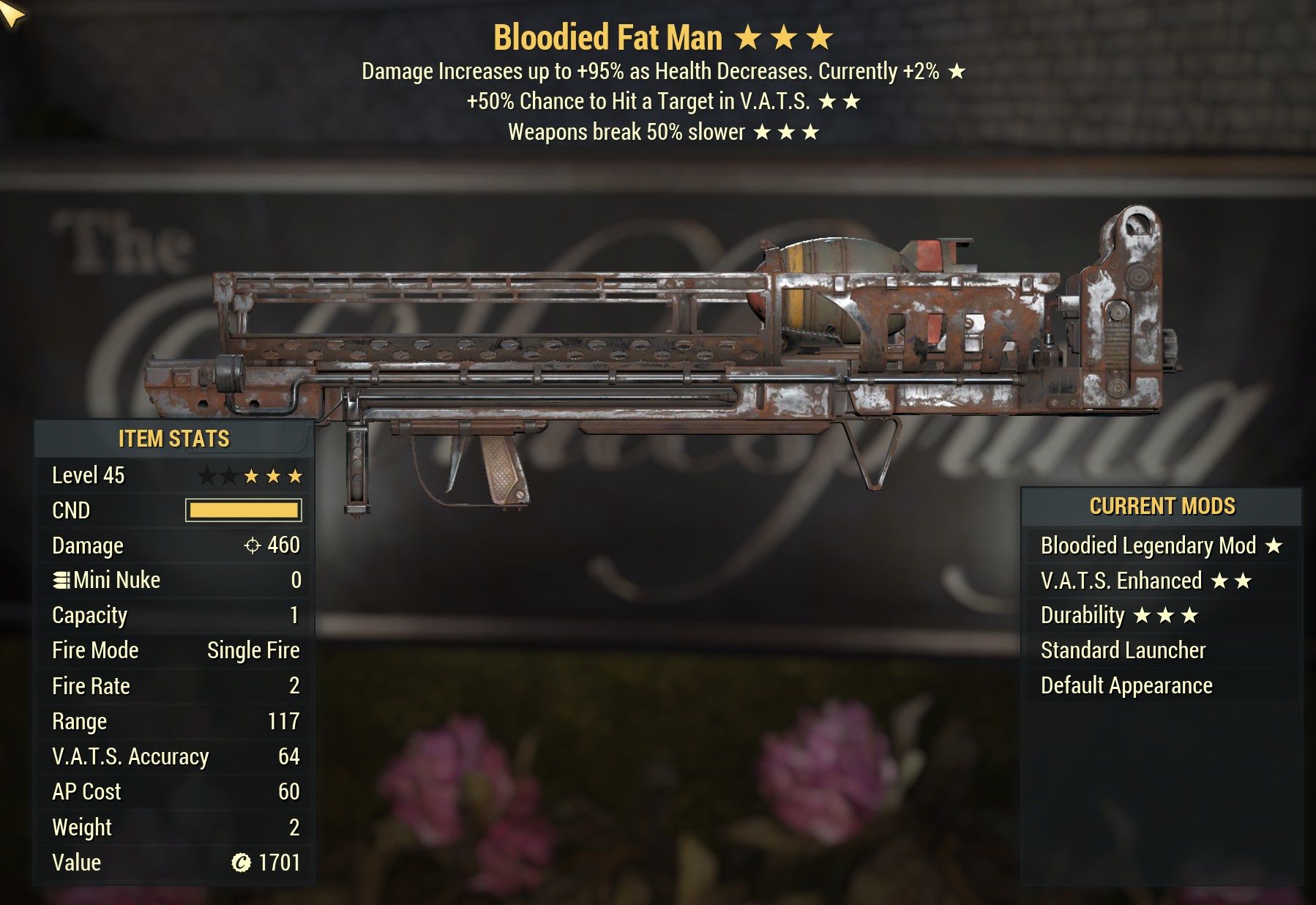 Buy Fat Man B/50Ch/WBS in FALLOUT 76 Items - Offer #2421955472