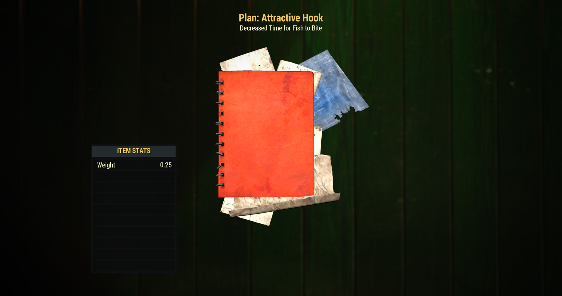 Buy Attractive hook Plan in FALLOUT 76 Items - Offer #2526156284