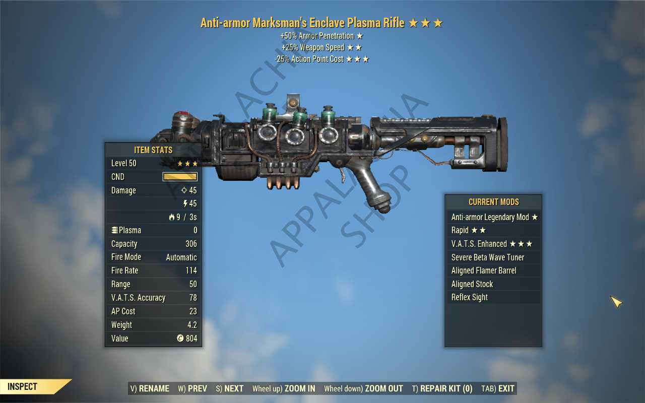 Buy Anti-Armor Enclave Plasma rifl in FALLOUT 76 Items - Offer #2328622814