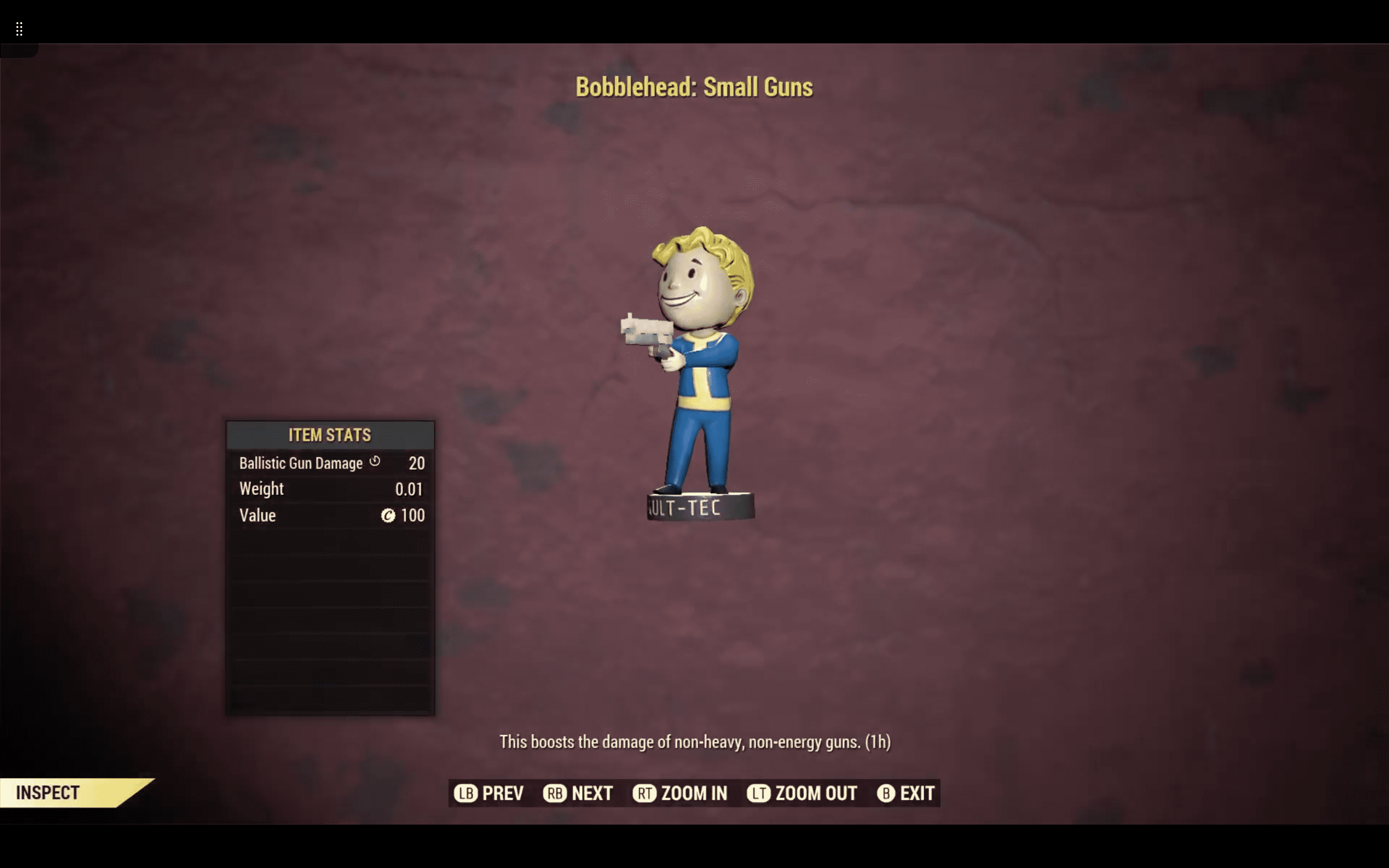 Buy Xbox - Bobblehead: Small Guns in FALLOUT 76 Items - Offer #25462178