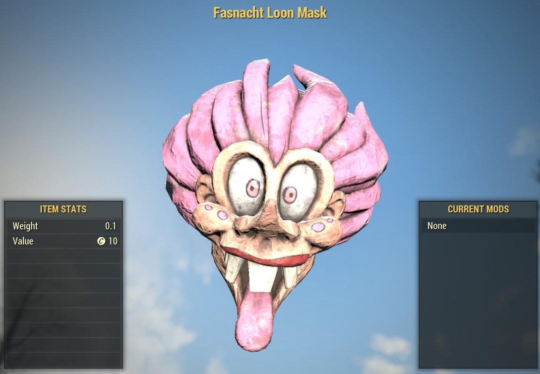 Buy Fasnacht loon mask in FALLOUT 76 Items - Offer #254680655