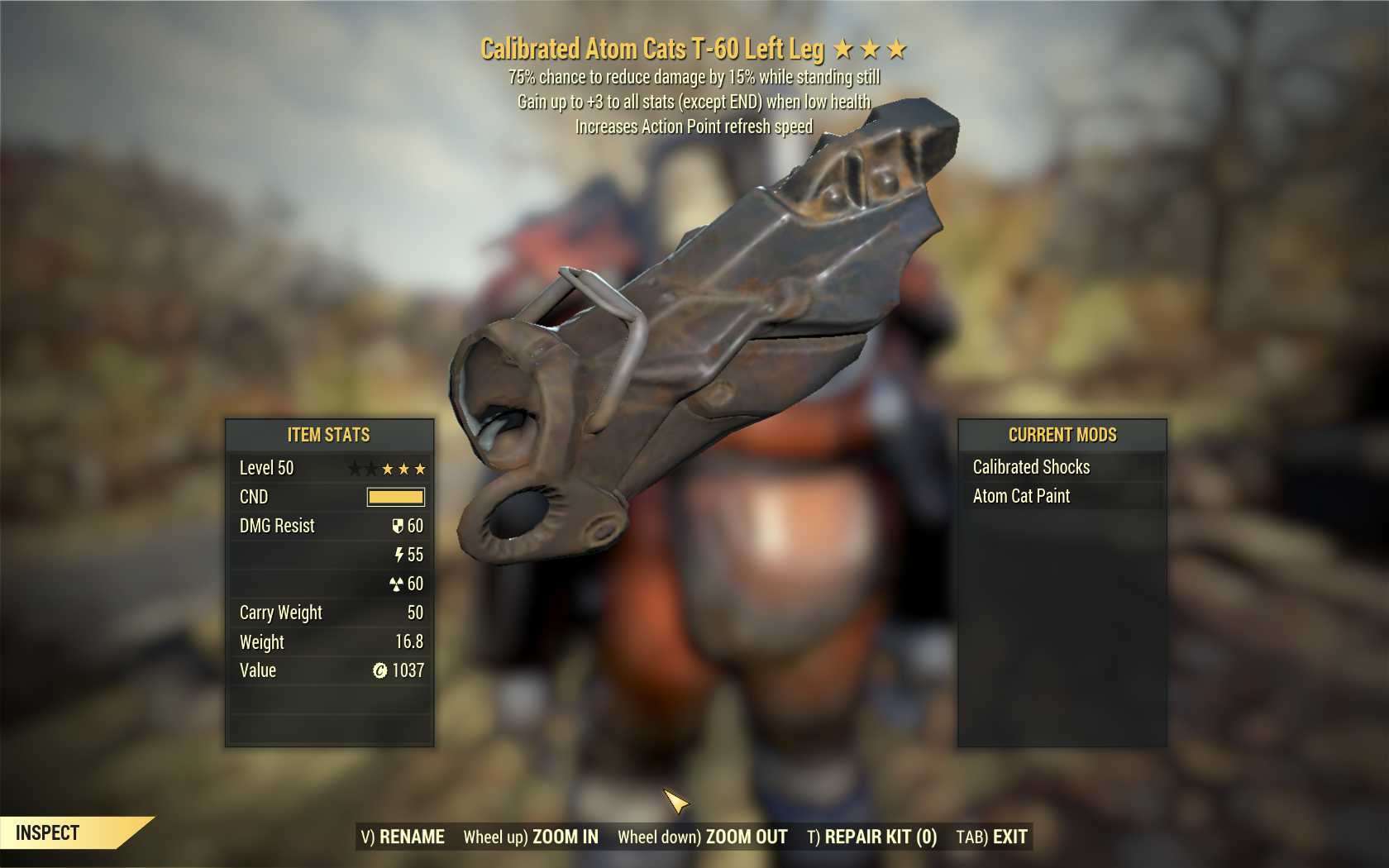 Buy T-60 Unyielding Sentinel Power in FALLOUT 76 Items - Offer #2531449561