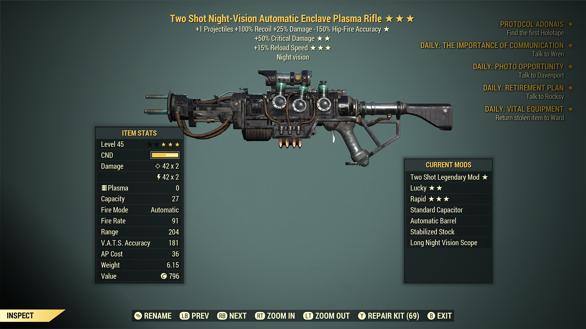 Buy [XBOX] Two Shot Enclave Plasma in FALLOUT 76 Items - Offer #25750418