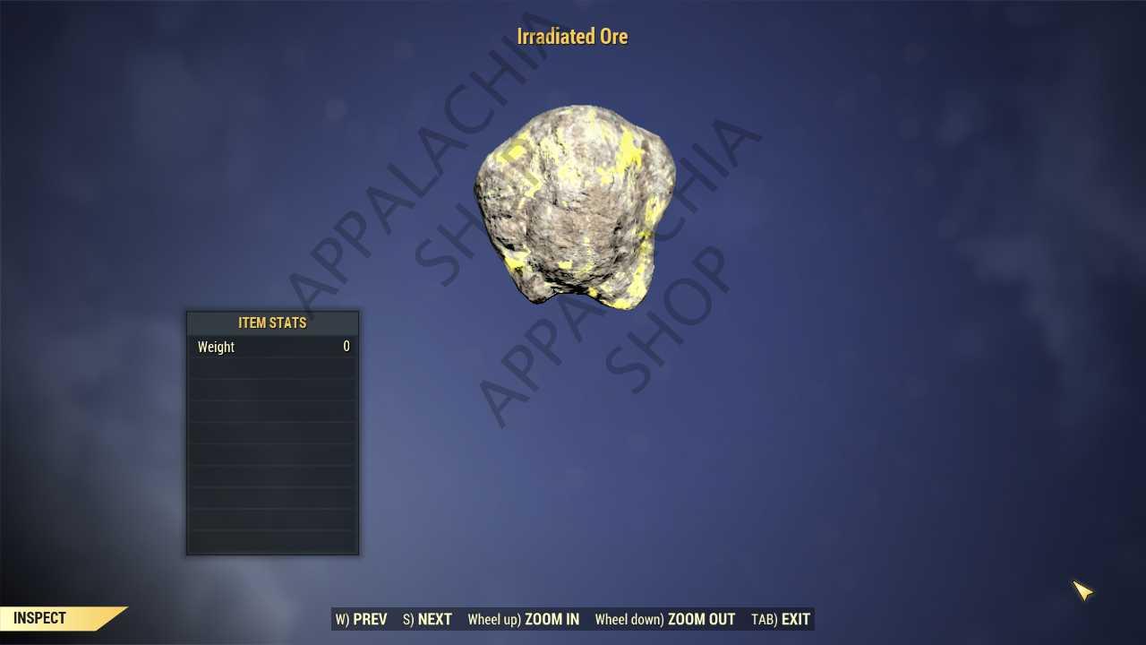 Buy Irradiated Ore [Collector item in FALLOUT 76 Items - Offer #2528068677