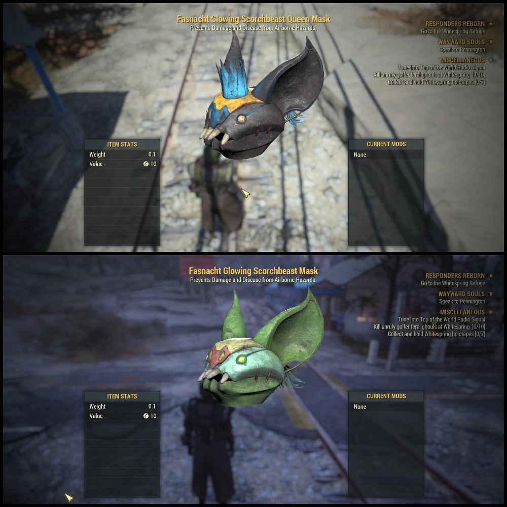 Buy NEW Fasnacht Glowing Masks 202 in FALLOUT 76 Items - Offer #251722257