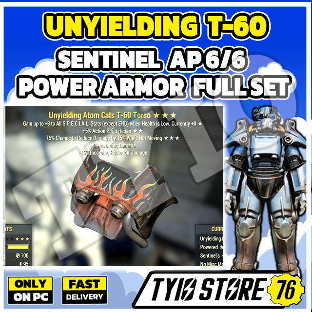 Buy Unyielding The sentry T-60 Pow in FALLOUT 76 Items - Offer #25657816