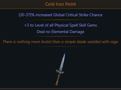 Buy Cold Iron Point, Ezomyte Dagge in PATH OF EXILE Items - Offer ...