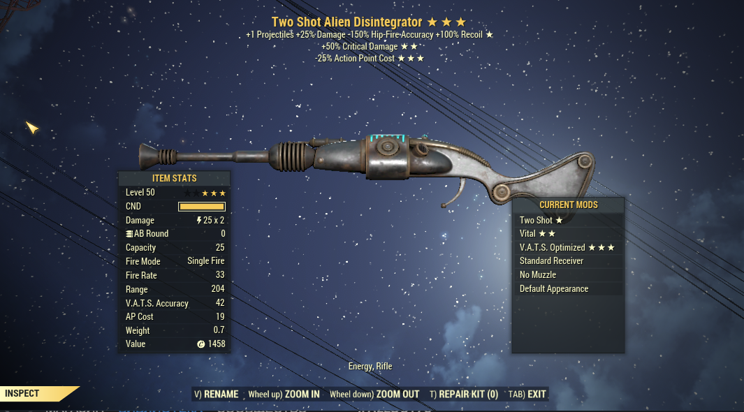 Buy Two Shot +50% Critical Damage in FALLOUT 76 Items - Offer #2425229485