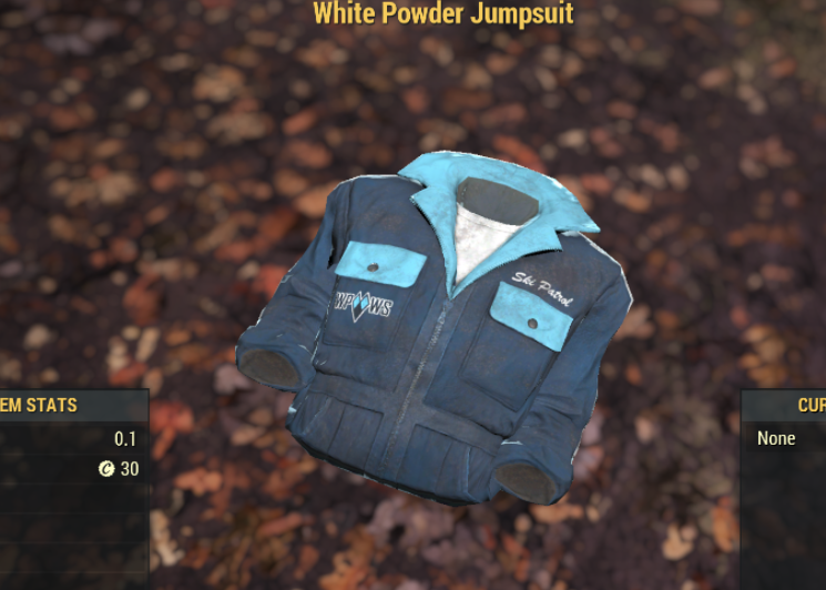 Buy White Powder Jumpsuit [Outfit] in FALLOUT 76 Items - Offer #2427521923