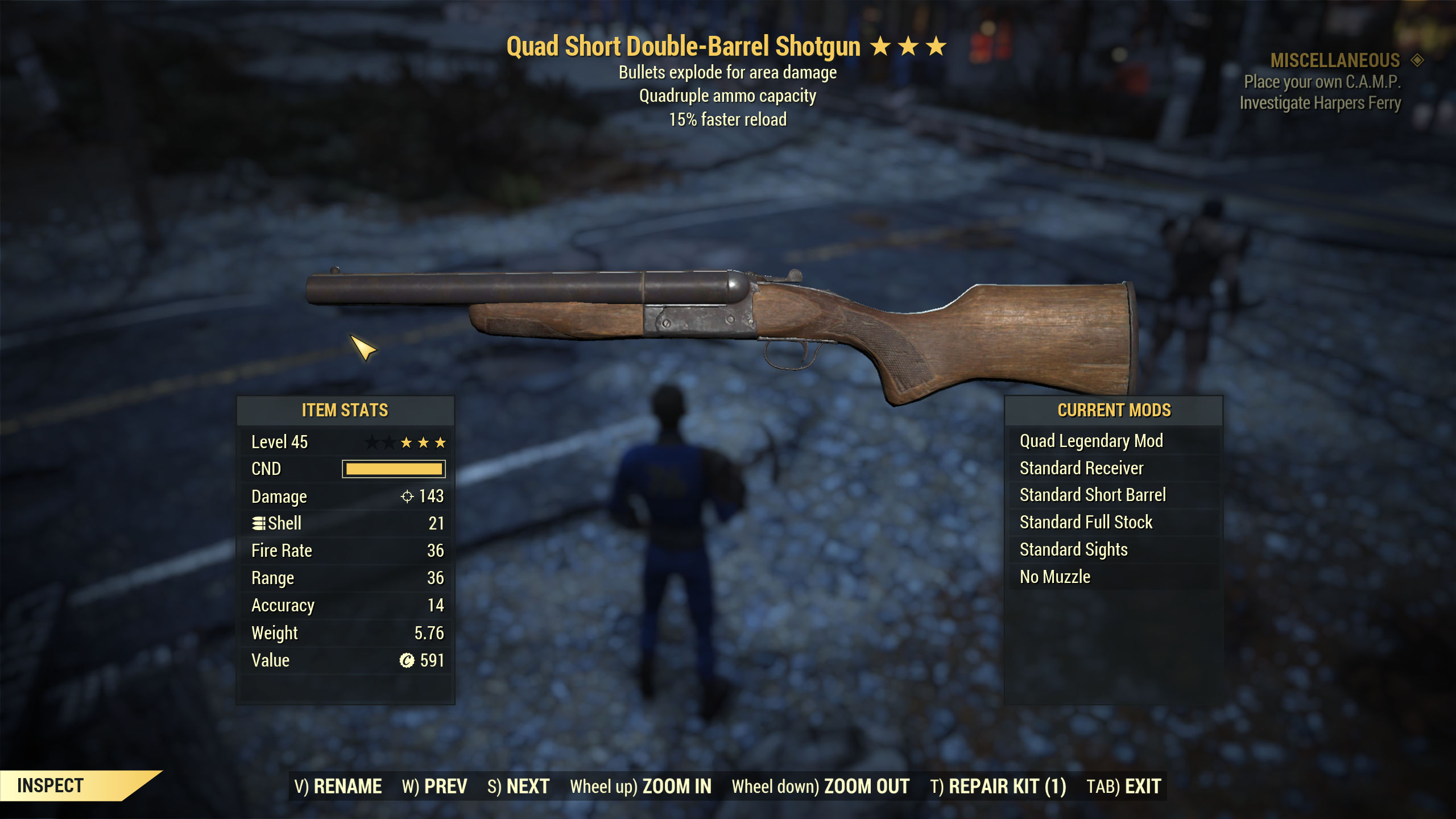 Buy Quad Explosive Double-Barrel S in FALLOUT 76 Items - Offer #251540946