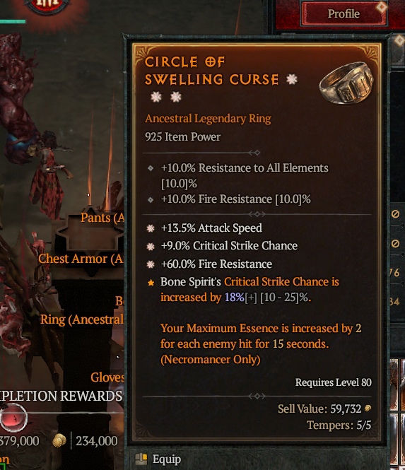 Buy 3* top ring Attack Speed / Cr in DIABLO 4 Items - Offer #2415049940