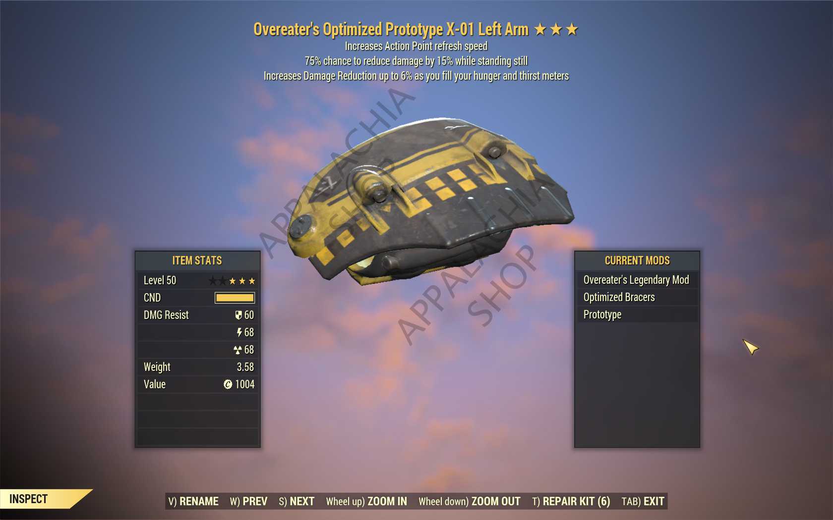Buy Overeater's Sentinel X-01 SET in FALLOUT 76 Items - Offer #2528030628