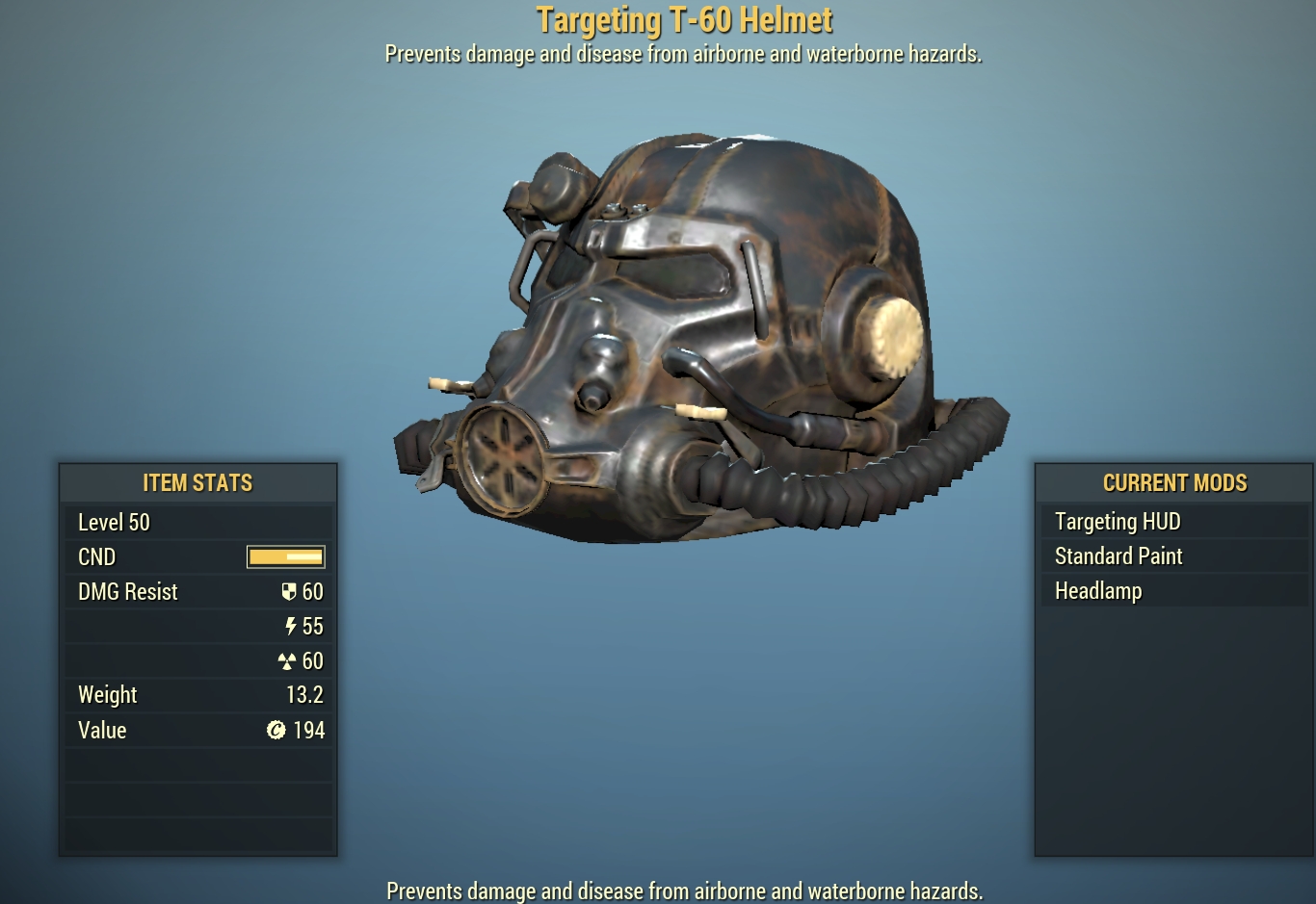 Buy T-60 Vanguard's Sentinel [Full in FALLOUT 76 Items - Offer #2431664755