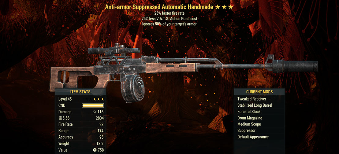 Buy Anti-armor Handmade Rifle (25% in FALLOUT 76 Items - Offer #2410516528