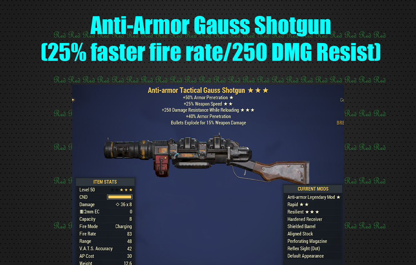 Buy Anti-Armor Gauss Shotgun (25% in FALLOUT 76 Items - Offer #2327138166