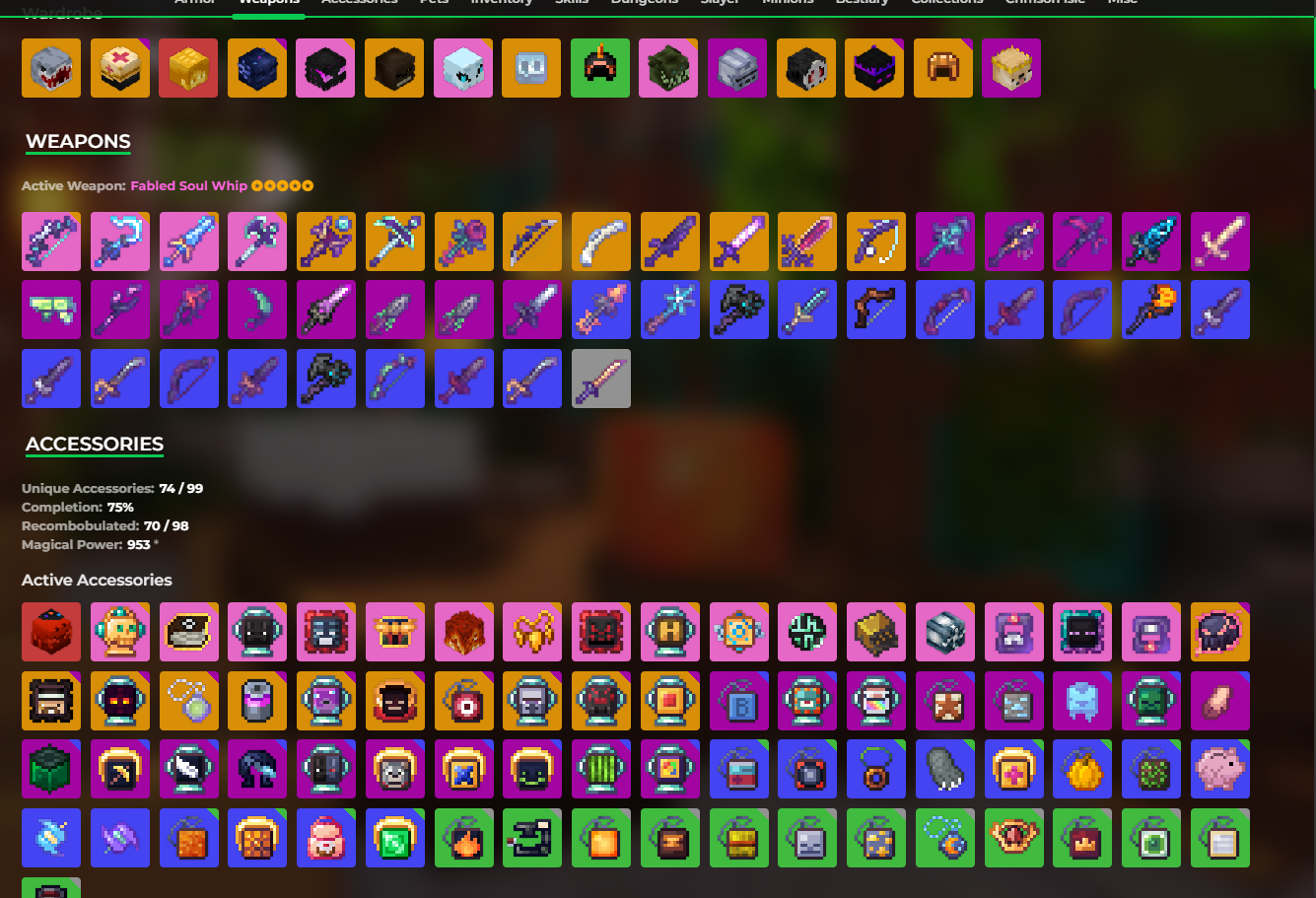 Buy skycrypt 14.30Billion nw(hard in MINECRAFT: HYPIXEL Accounts ...