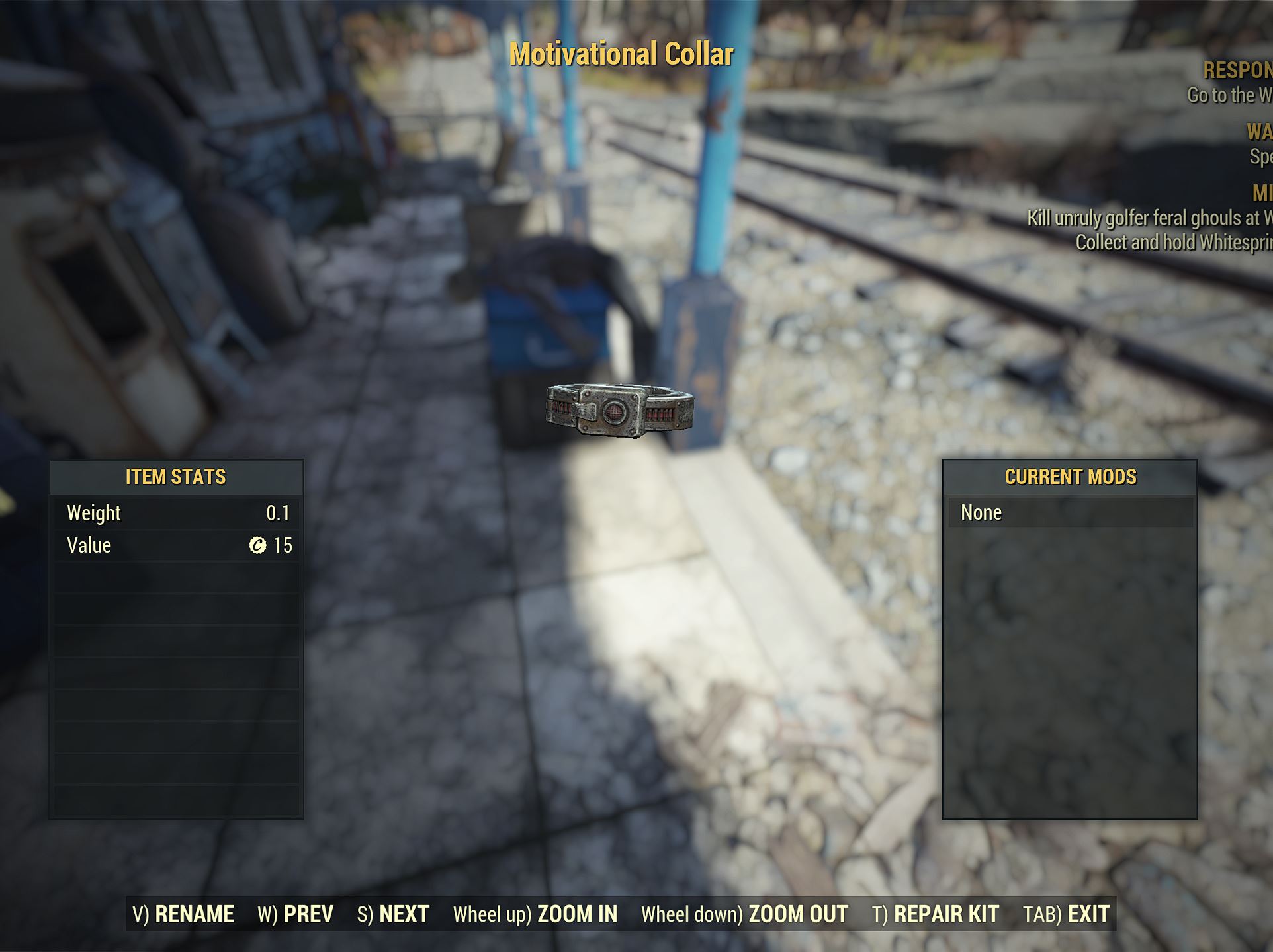 Buy Motivational Collar Apparel it in FALLOUT 76 Items - Offer #2332379226