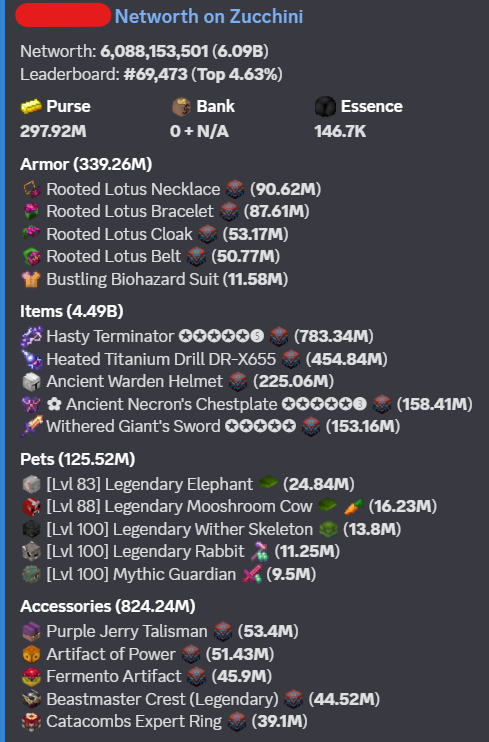 Buy ⭐83 SB Lvl | 6B Netw | 838 M in MINECRAFT: HYPIXEL Accounts - Offer ...