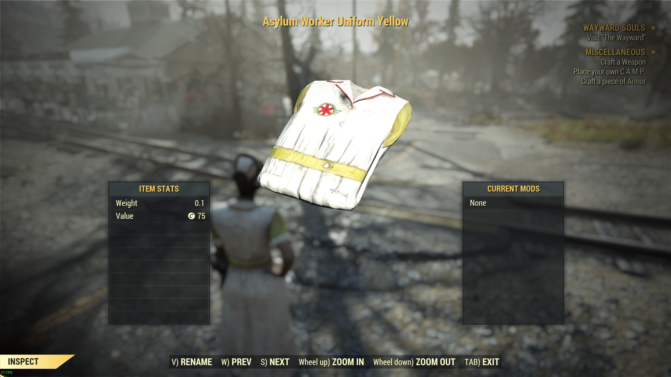 Buy Asylum Worker Uniform Yellow + in FALLOUT 76 Items - Offer #2427546383