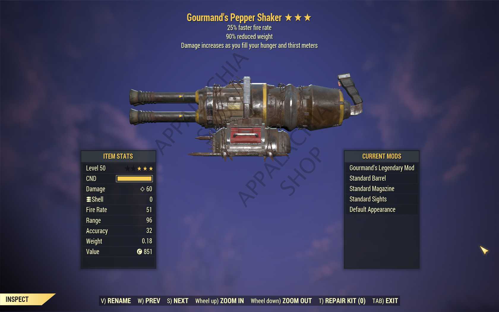 Buy Gourmand's Pepper Shaker (25% in FALLOUT 76 Items - Offer #2410341172