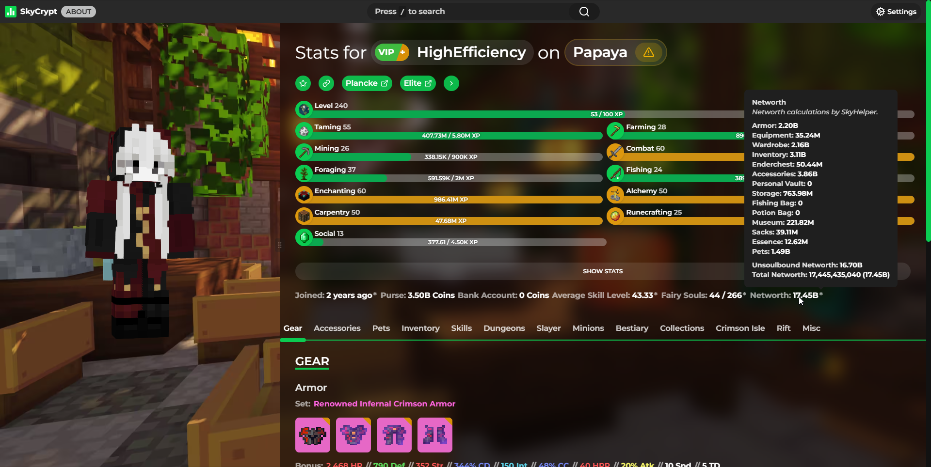 Buy ️ VIP+ RANK | NETWORTH 17 in MINECRAFT: HYPIXEL Accounts - Offer ...