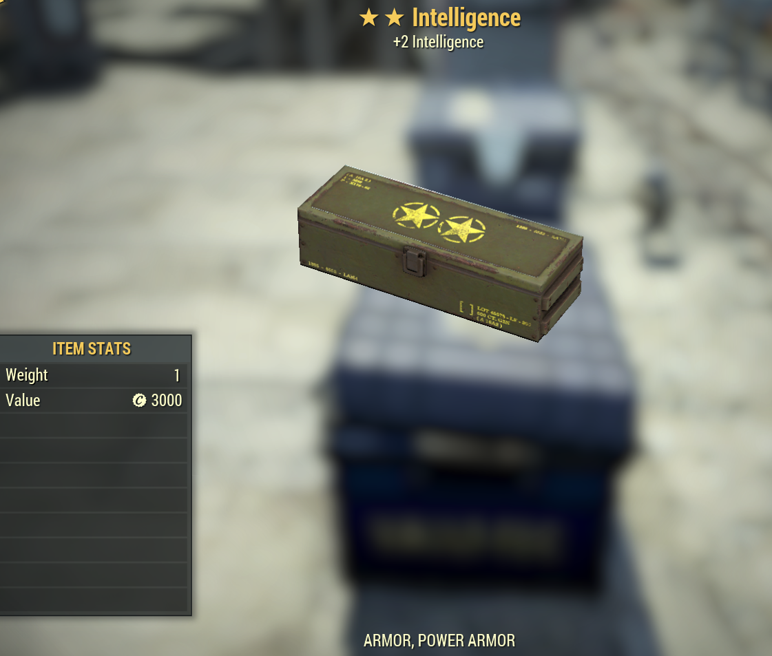 Buy ★★Intelligence [Mod Box] in FALLOUT 76 Items - Offer #252752798