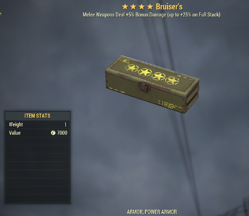 Buy Bruiser's [4 Star Mod Box] in FALLOUT 76 Items - Offer #2531045803