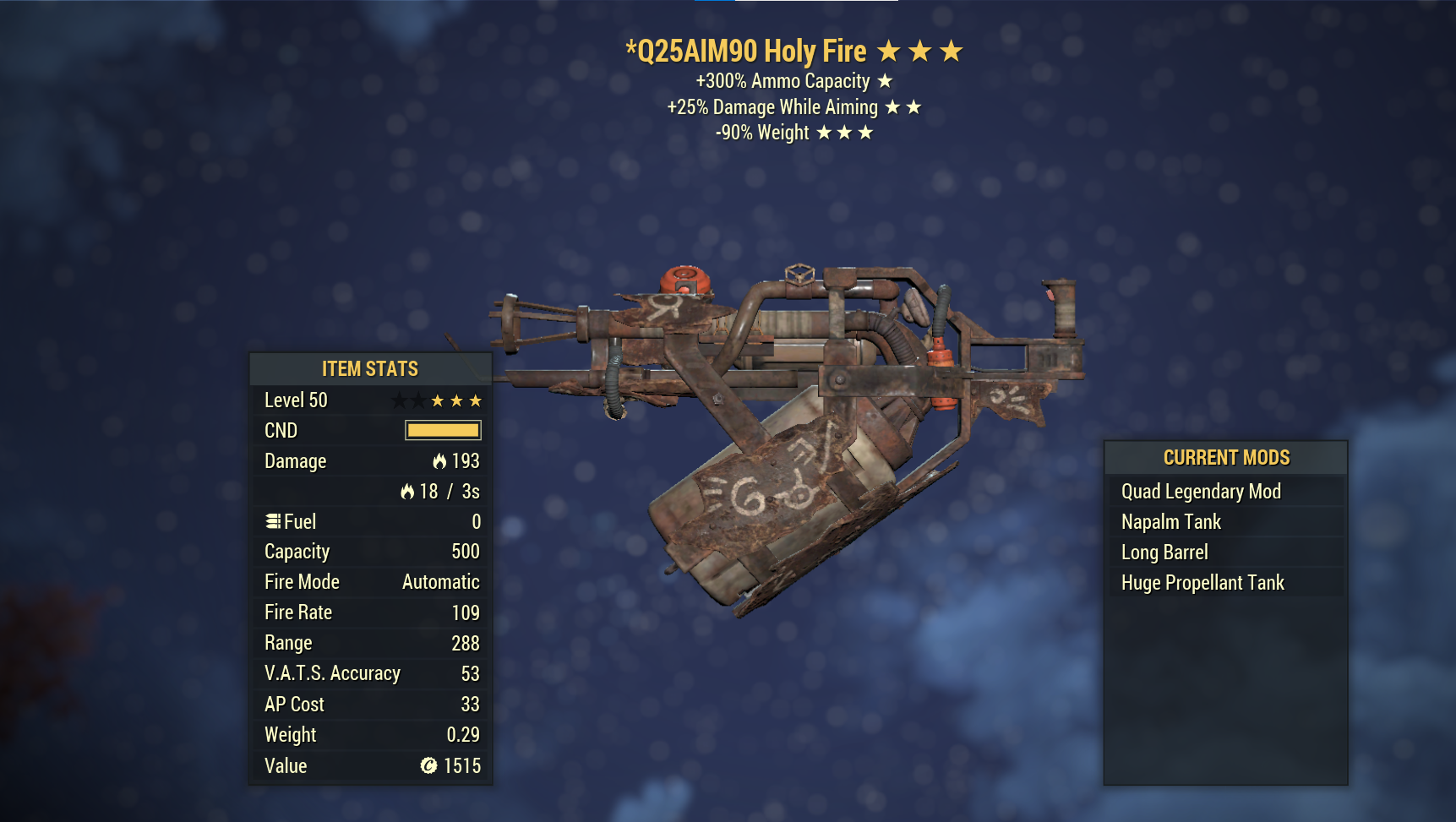 Buy Holy Fire, Elders Mark List! A in FALLOUT 76 Items - Offer #2321863464