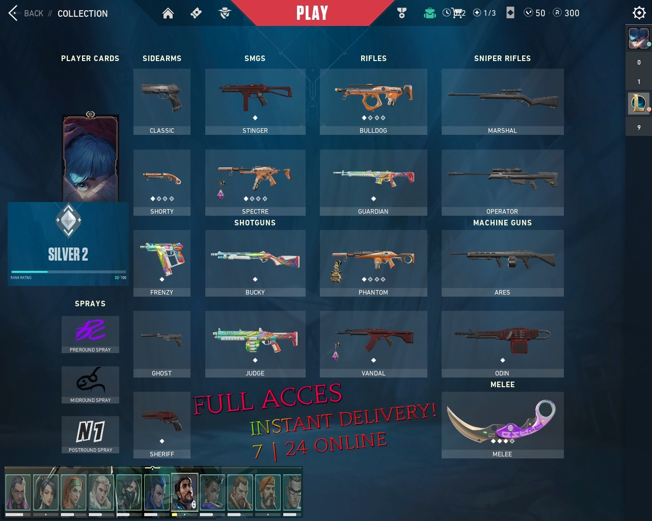 Buy Brazil/BRA / Velocity Karambit in VALORANT Accounts - Offer #23188593