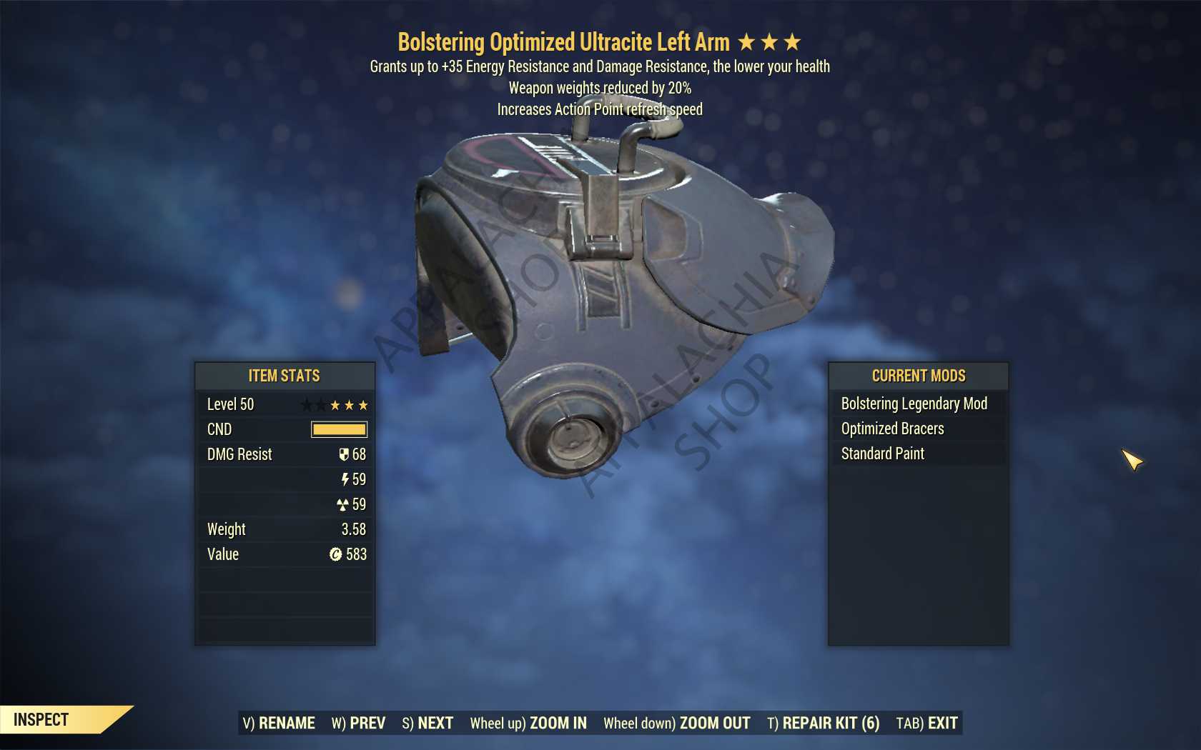Buy Bolstering Weapon weight Ultra in FALLOUT 76 Items - Offer #2526132517