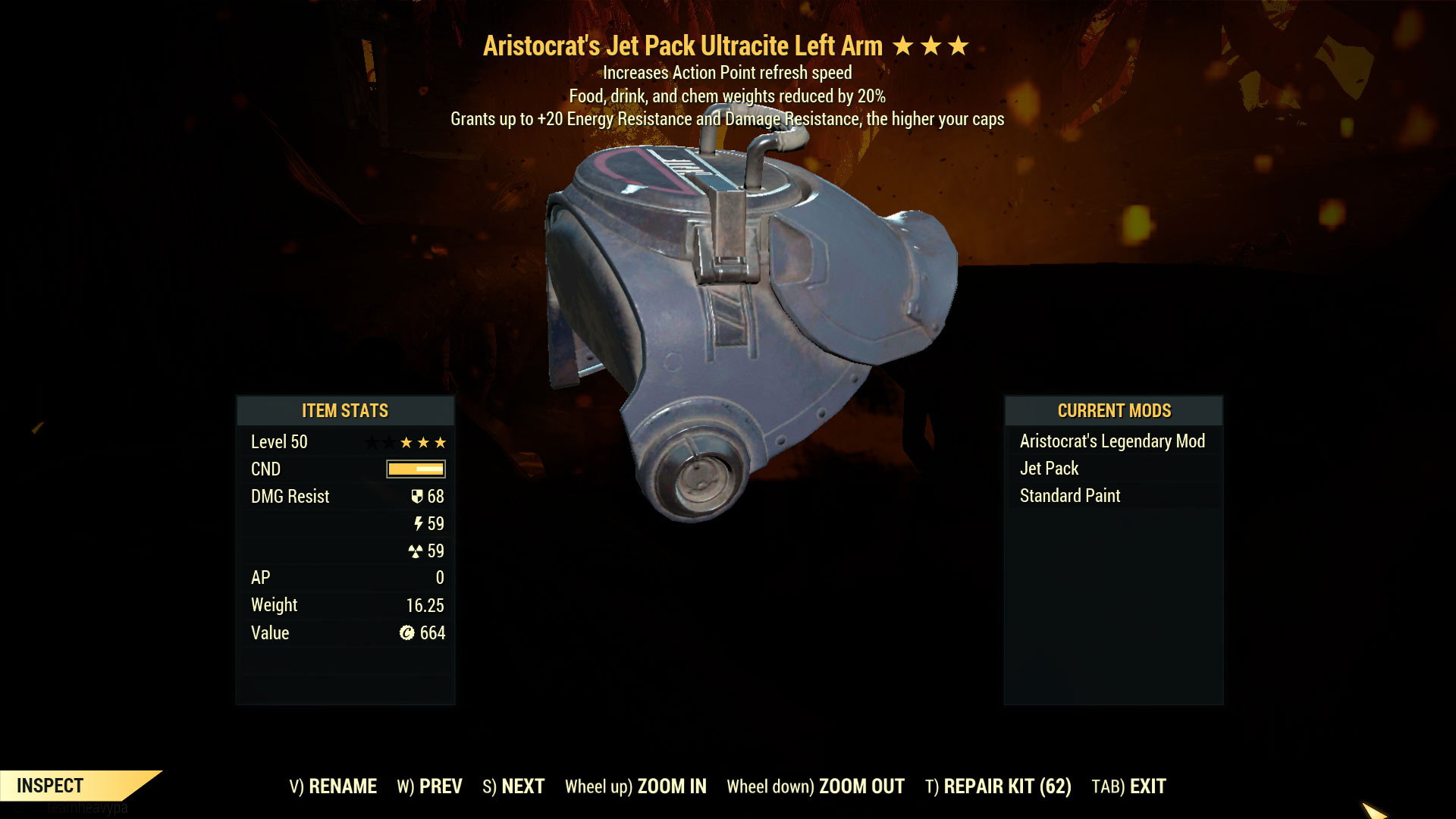 Buy Aristocrat's Ultracite Power A in FALLOUT 76 Items - Offer #2427318892
