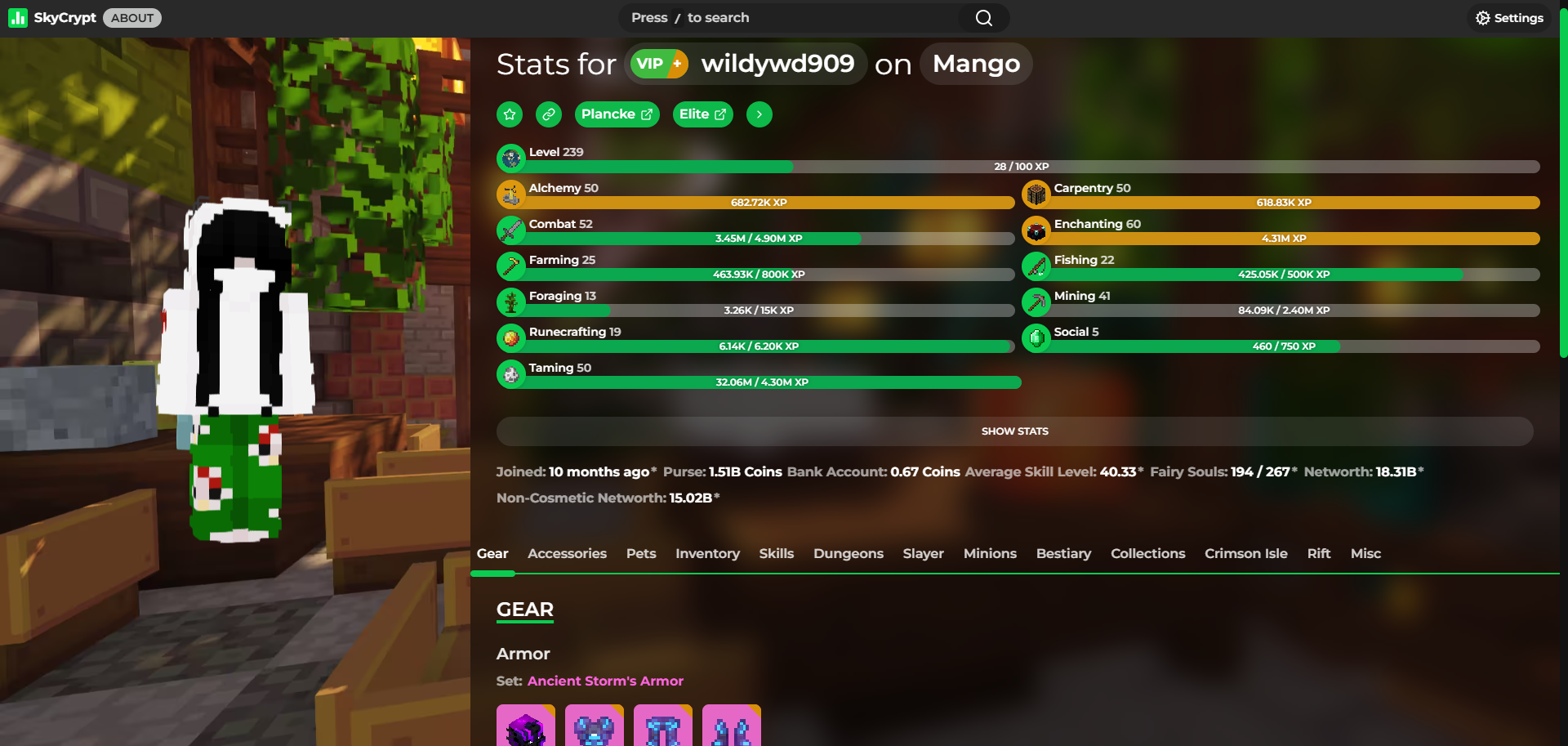 Buy ⚡ VIP+ RANK ‖ NETWORTH 18. in MINECRAFT: HYPIXEL Accounts - Offer ...