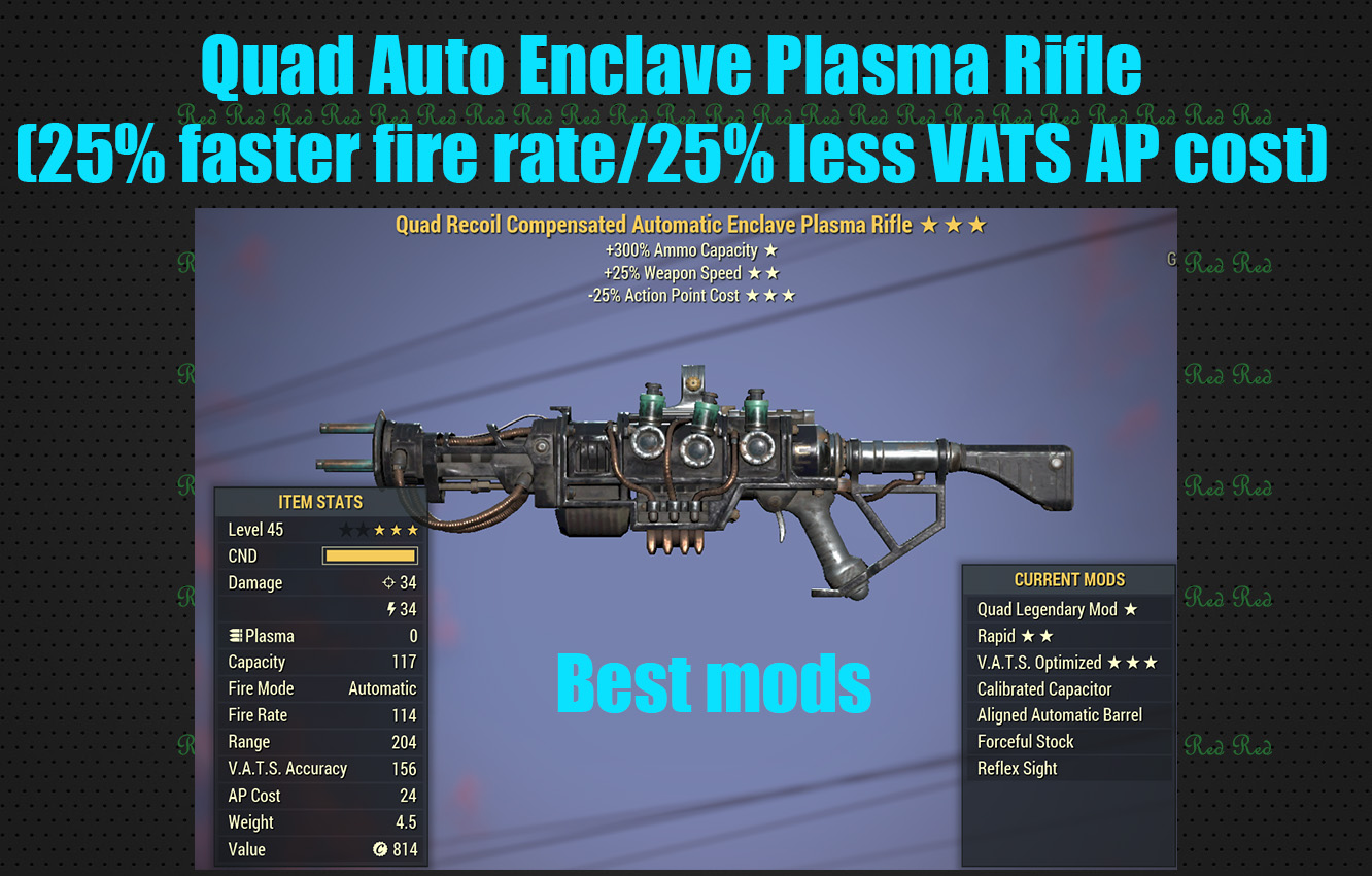 Buy Quad Auto Enclave Plasma Rifle in FALLOUT 76 Items - Offer #256094097