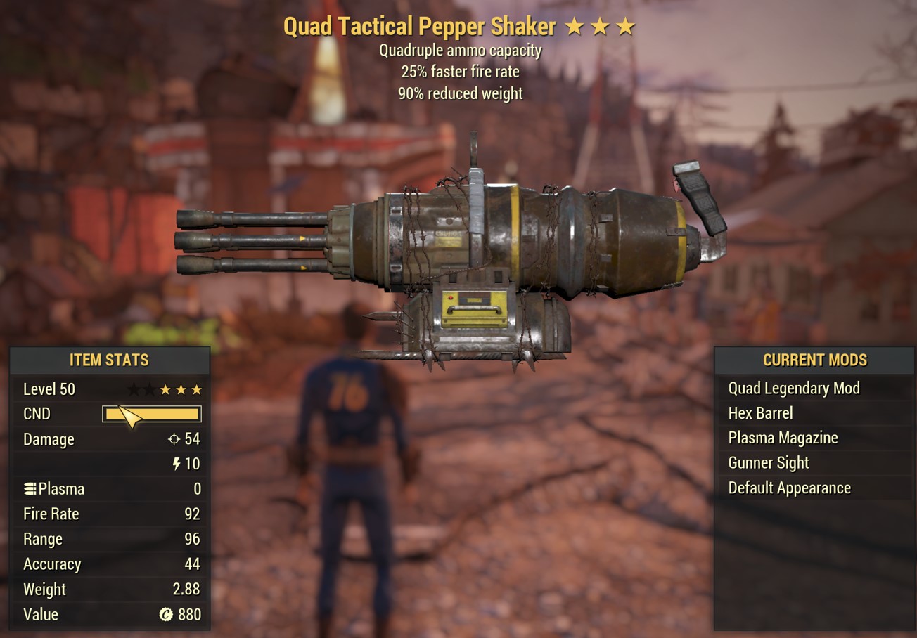 Buy Quad Pepper Shaker [25% faster in FALLOUT 76 Items - Offer #2526071936