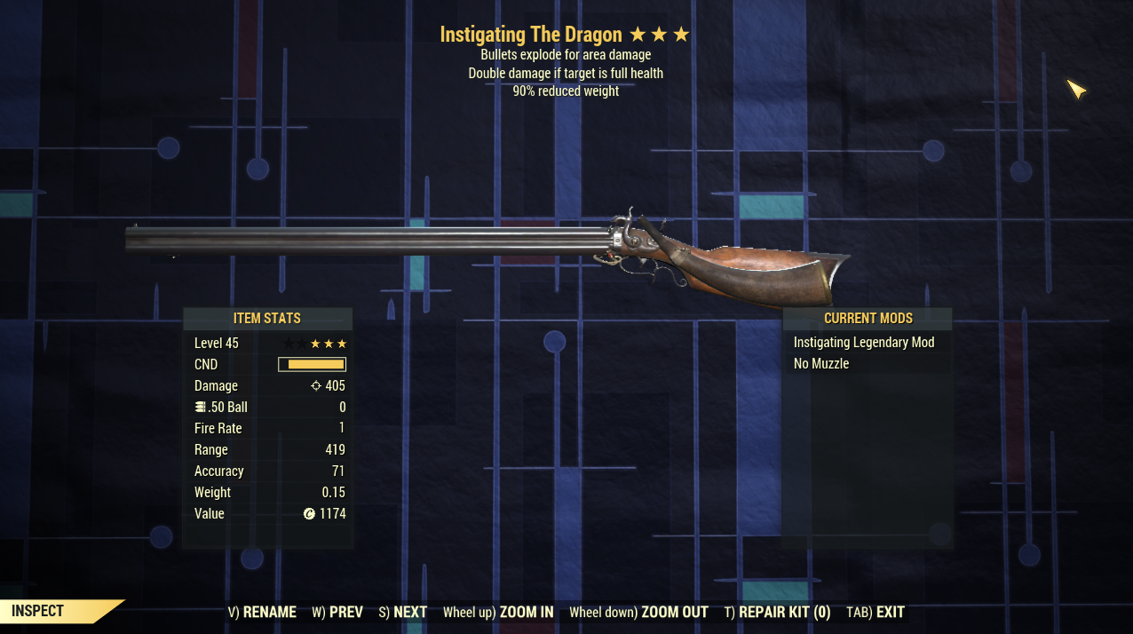 Buy Instigating Explosive The Drag in FALLOUT 76 Items - Offer #2432092749