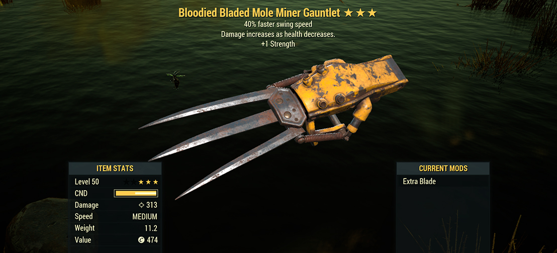 Buy Bloodied Mole Miner Gauntlet ( in FALLOUT 76 Items - Offer #2536473645