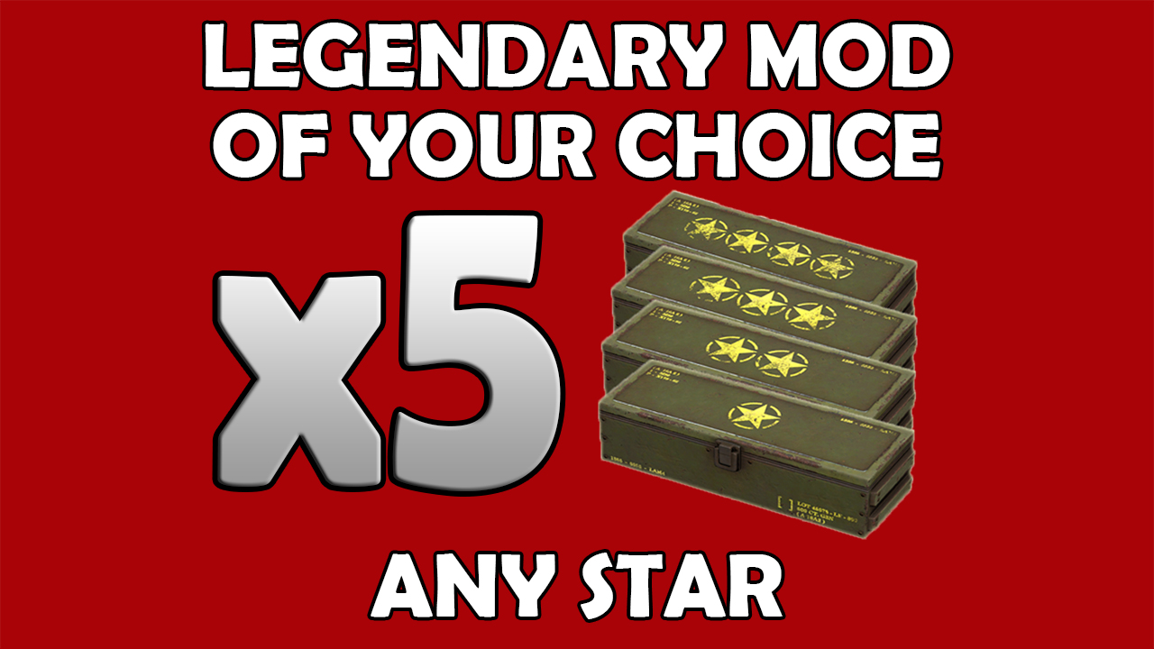Buy 5 Legendary Mod Of Your Choice in FALLOUT 76 Items - Offer #2530991008