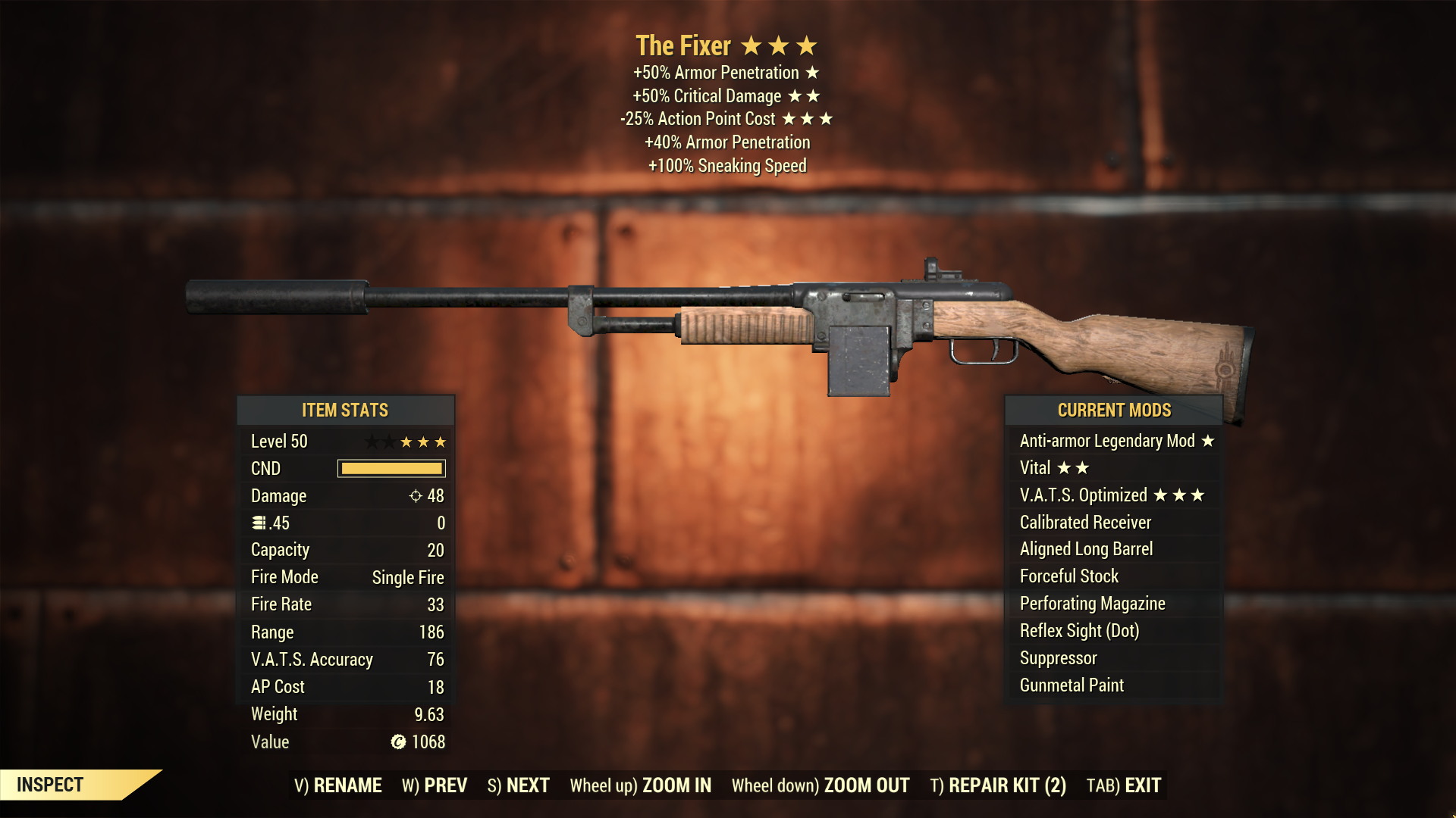 Buy [AA5025] Anti-Armor The Fixer in FALLOUT 76 Items - Offer #251121367