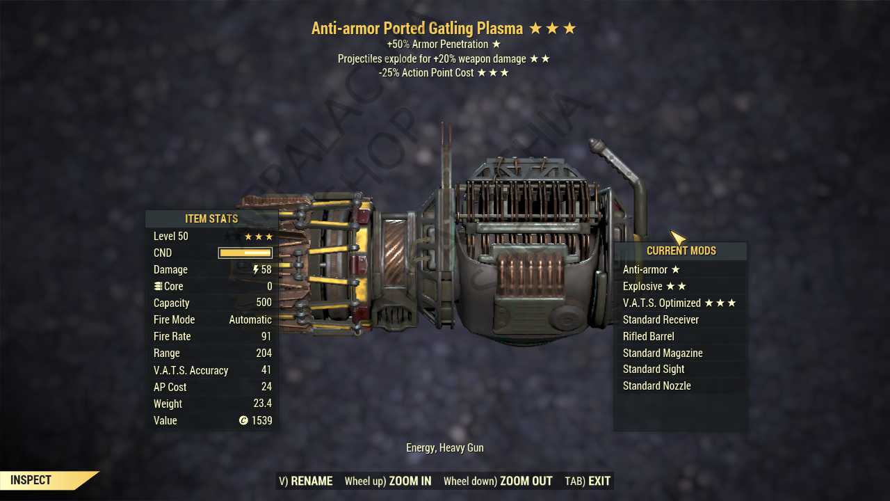 Buy Anti-Armor Explosive Gatling P in FALLOUT 76 Items - Offer #2531458857