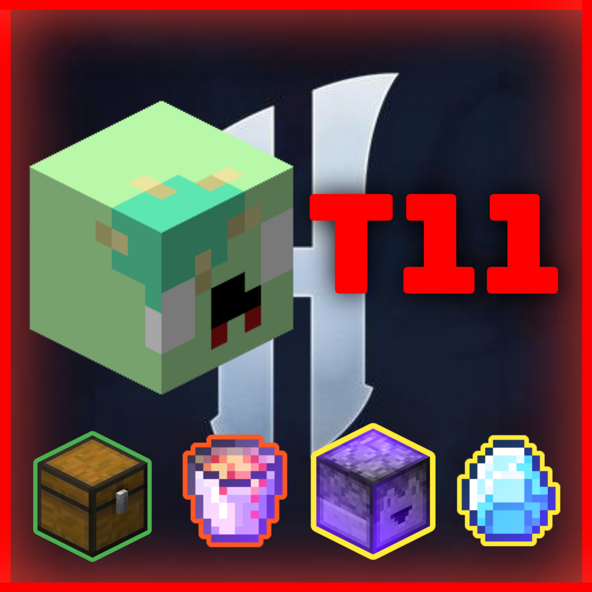 Buy Zombie minion T11 + enchanted in MINECRAFT: HYPIXEL Items - Offer ...