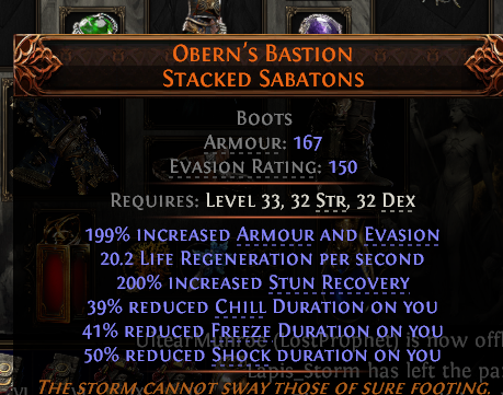 Buy Obern's Bastion Stacked Sabato in PATH OF EXILE 2 Items - Offer ...