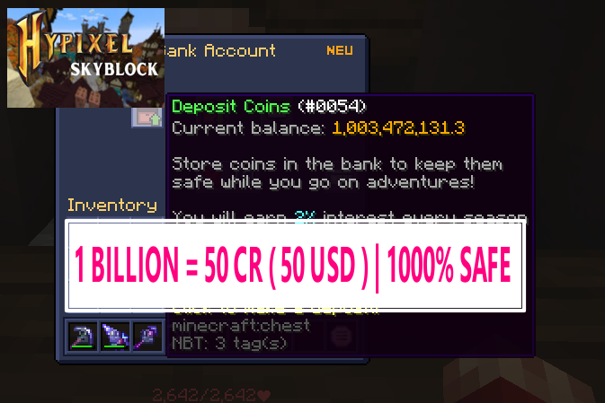 Buy Hypixel Skyblock | 1 Billion C in MINECRAFT: HYPIXEL Coins - Offer ...