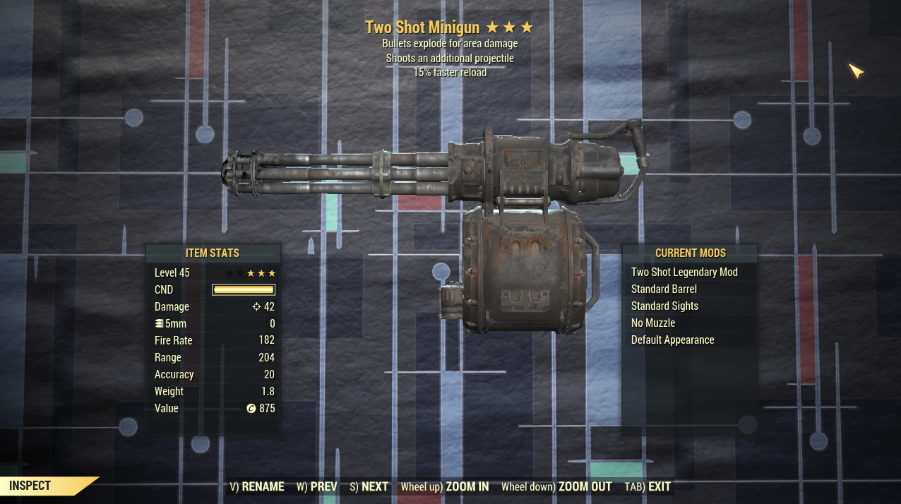 Buy Two Shot Explosive Minigun 15% in FALLOUT 76 Items - Offer #251910391
